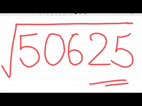 find the square root of 50625