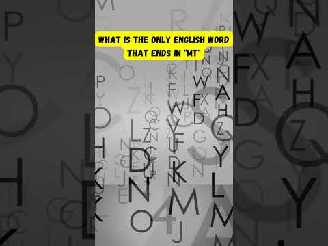 Word ends with MT