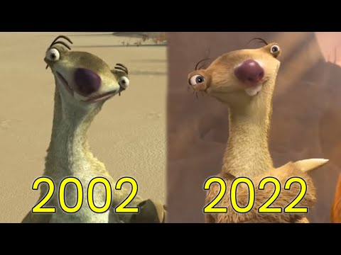 Evolution of Sid in Ice Age Movies (2002-2022)