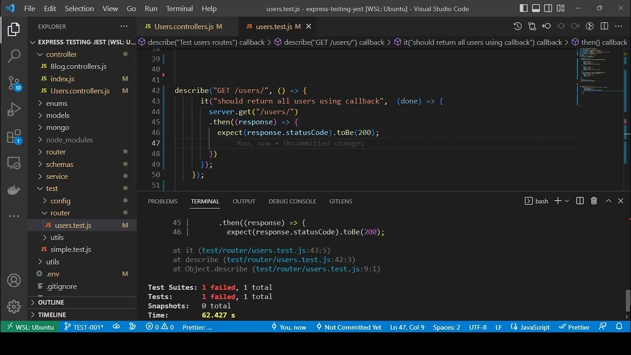 Testing Async code with Jest