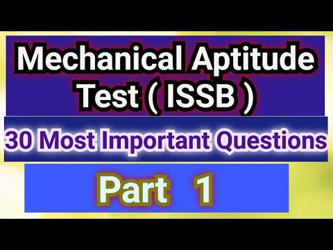 Mechanical Aptitude Important Questions || ISSB mechanical aptitude || MAT preparation (ISSB)