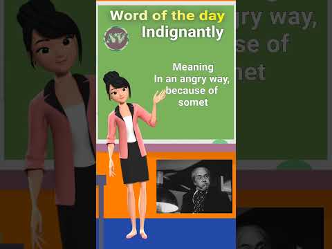 Word of the day INDIGNANTLY | Learning Vocabulary | By Native Vocabulary #short