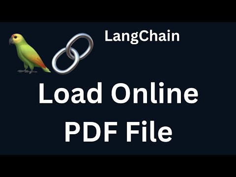 LangChain 09: Load Online PDF Document using Langchain| Python | LangChain