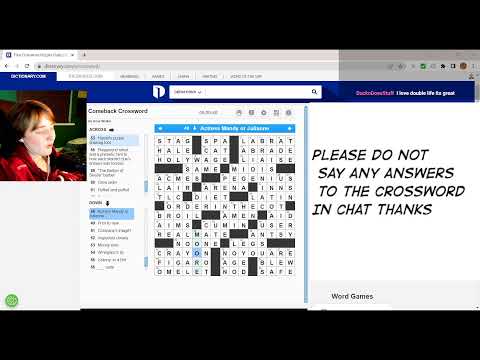 At LONG LAST, THE CROSSWORD STREAM