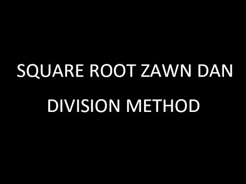 HOW TO FIND SQUARE ROOT BY DIVISION METHOD [ PART - 1]