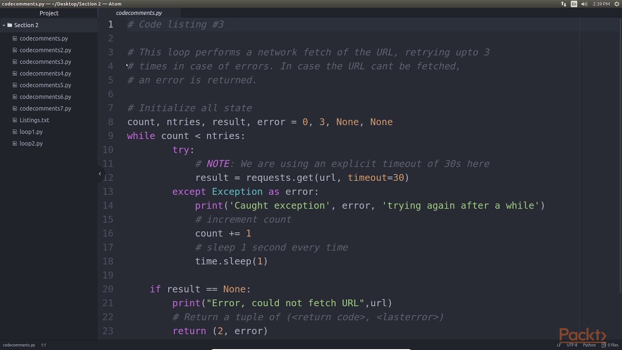 Software Architecture with Python : Understanding Readability  | packtpub.com
