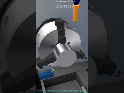 G94 in CNC | What is G94 in Fanuc | #simulator #cnc#boringOperations#shorts #short