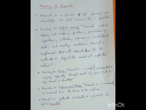 Meaning & Definitions of Research