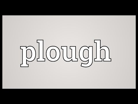 Plough Meaning