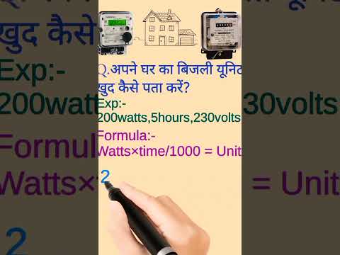 यूनिट क्या होता है|कितने यूनिट बिजली खर्च हुई है कैसे पता करते हैं?