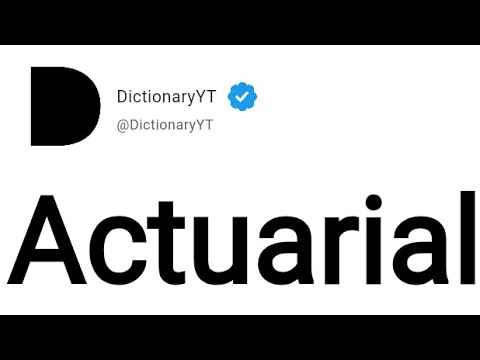Actuarial Meaning in English