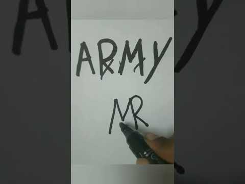 logo name ARMY 💥 #art #drawing #logos #viral #shortsyoutube #ARMY