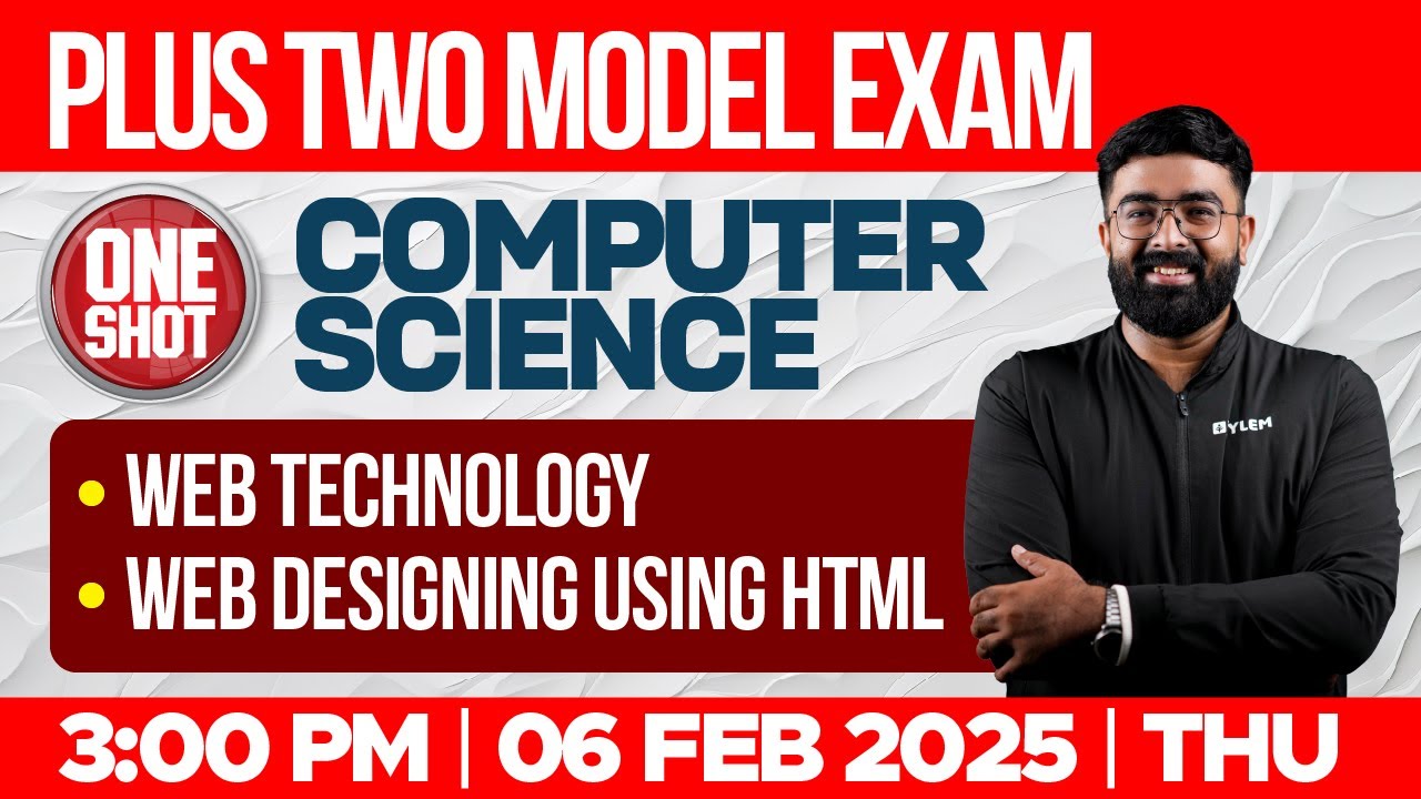Plus Two Model Exam Computer Science |  Web Technology | Web Designing Using Html | Xylem Plus Two