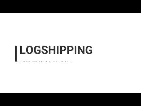 LOGSHIPPING (Schedule your backup and restore to run automatically)