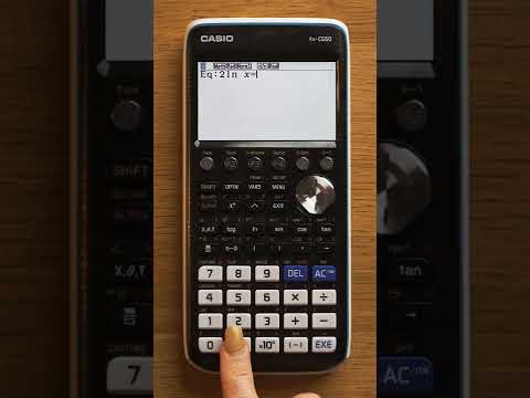 [Casio fx-CG50 tutorials] Equation Solver #shorts