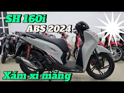 Review + báo giá SH 160i abs 2024 Xám xi măng NGUYÊN BẢN 24/01/2024 head Huỳnh Bạch Tùng. Khải Phạm.