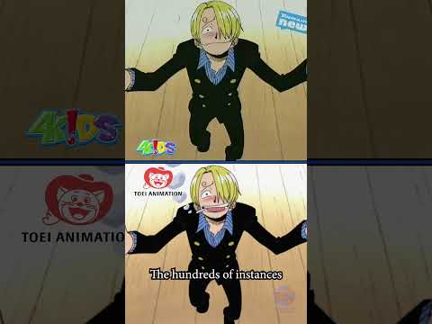 Sanji's Lollipop | 4KIDS vs Uncensored #onepiece