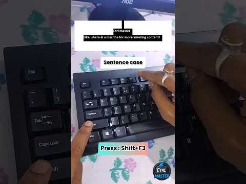 Change Upper to Lower Case Instantly! 🔤 MS Word Shortcut | CTRL Master #Shorts #technology