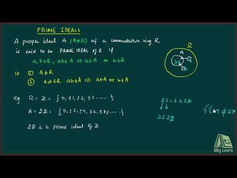 Ring Theory: Prime Ideal Video Lecture - Mathematics for IIT JAM, GATE, CSIR NET, UGC NET