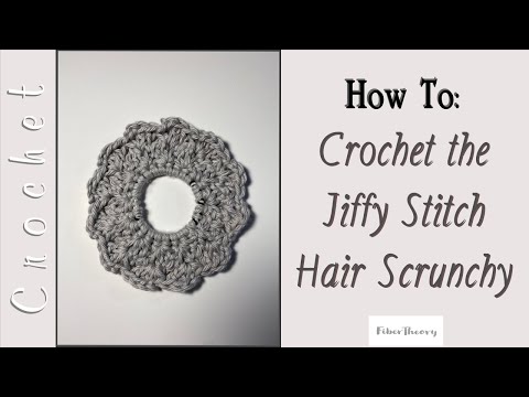 How to Crochet a Hair Scrunchy! Crochet the Jiffy Stitch Scrunchy with me Today!