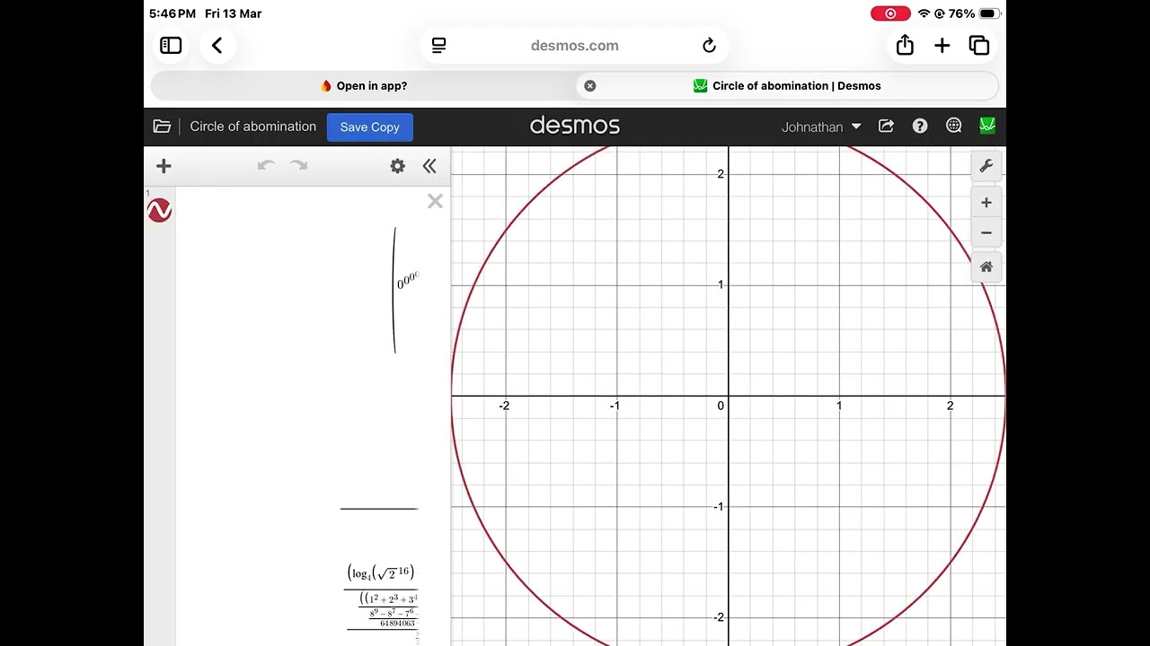 How to make a circle wrong way (extended)