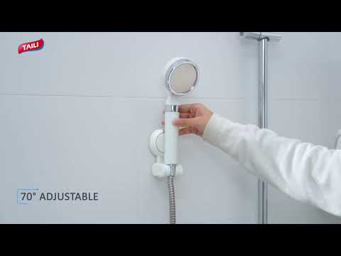 Adjustable vacuum suction shower head holder