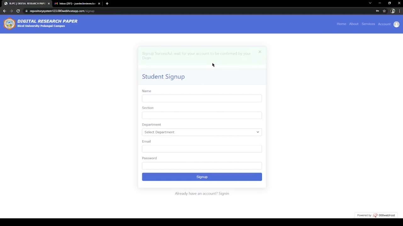 BUPC Research Paper Repository System
