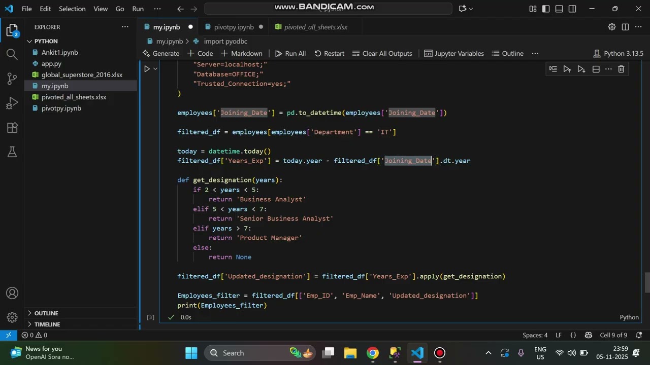 5) How to convert SQL query into #python #pandas #numpy