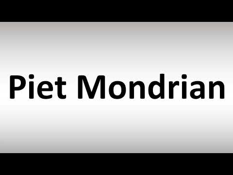 How to Pronounce Piet Mondrian? (Dutch painter)