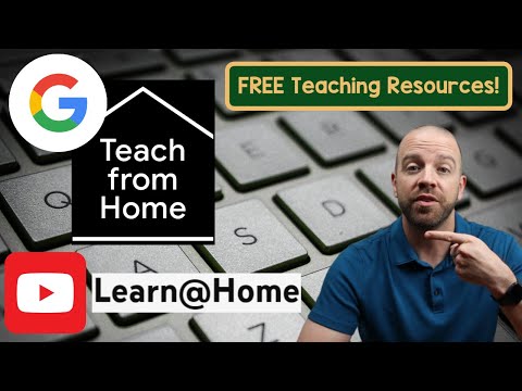 Learn at Home With Youtube + Google Teach From Home - Free Resources! 📢🏫💻
