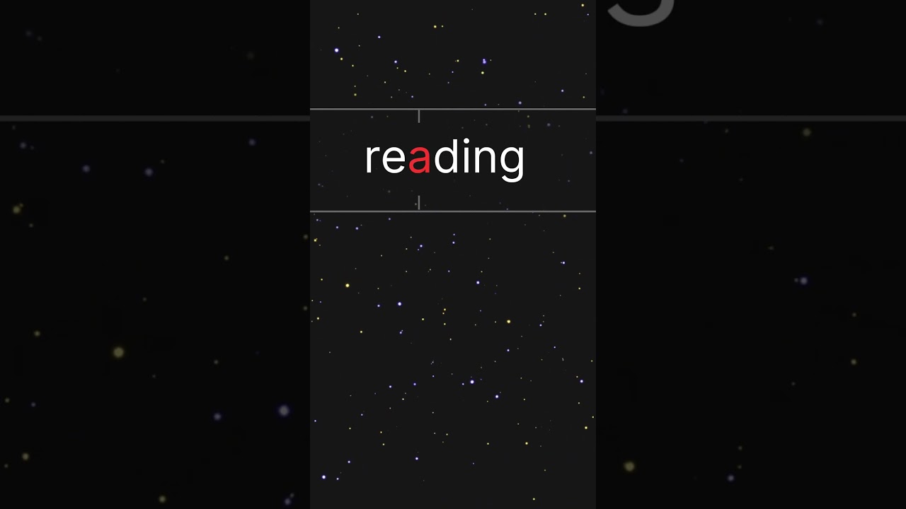 Speed Reading Exercise