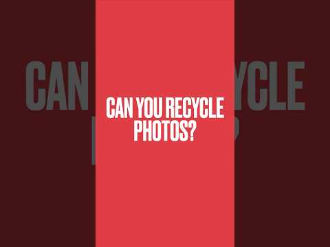 Can you recycle photos? 📸