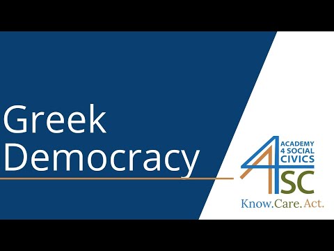 Greek Democracy: Humble Beginnings - History of Global Democracies | Academy 4 Social Change