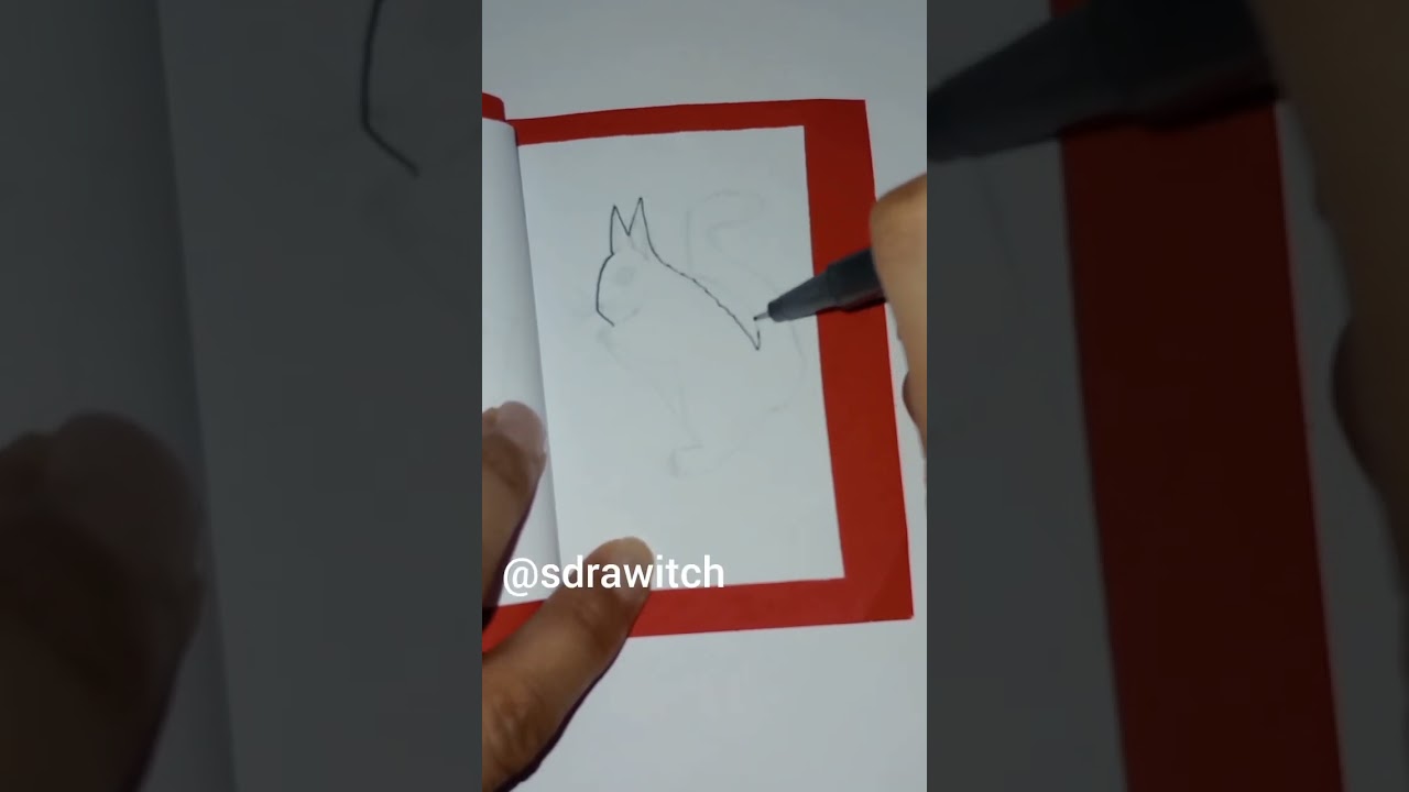 #squirrel #cute #animal #illustration #line #pen #staedtler #drawing #tutorial #art #satisfying