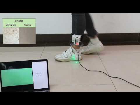 LaserShoes: Low-Cost Ground Surface Detection Using Laser Speckle Imaging