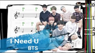 BTS - I Need U 악보