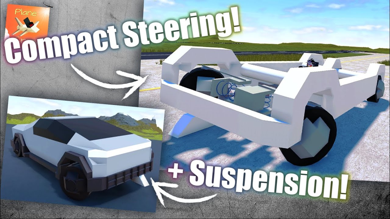 Simple Compact Steering + Suspension | Roblox Plane Crazy | Showcase & Tutorial + Tips!