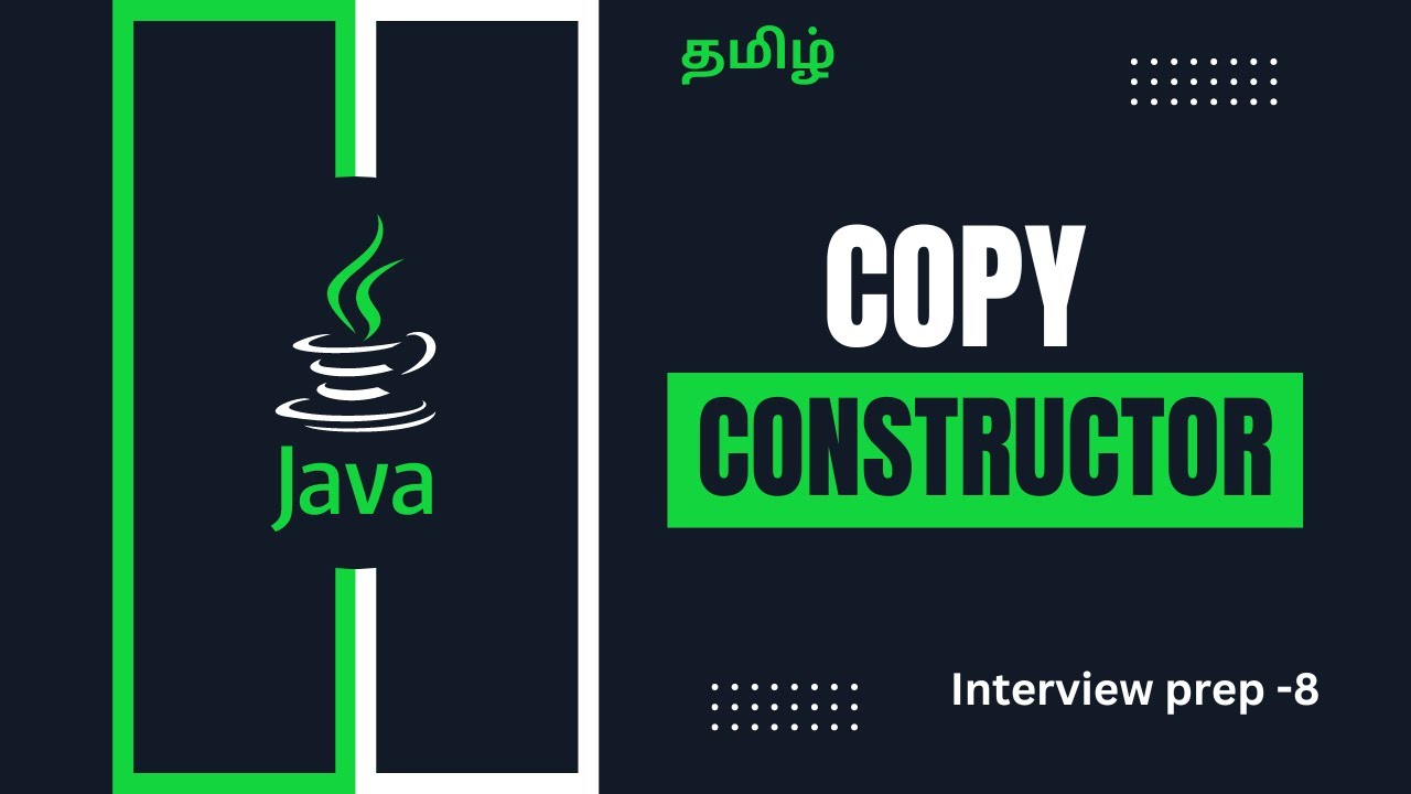 Java Copy Constructor | Tamil