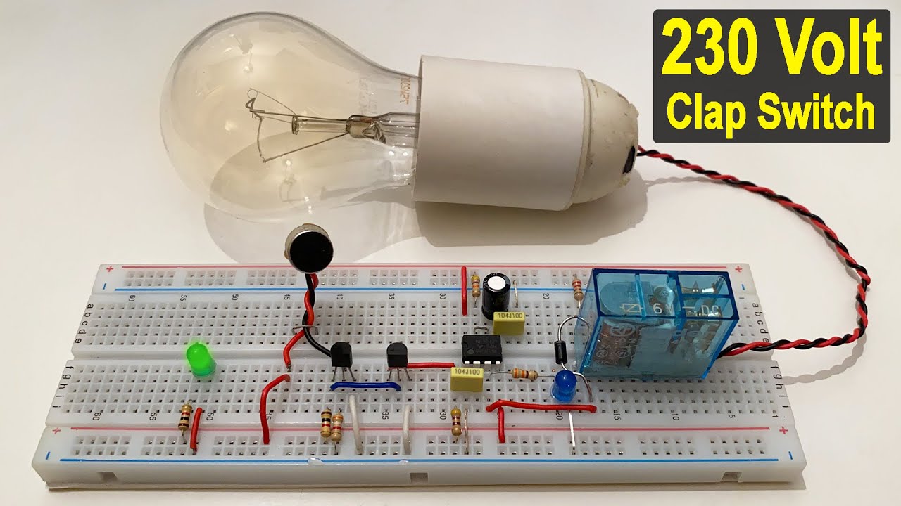 230 Volt Clap Switch circuit with NE555