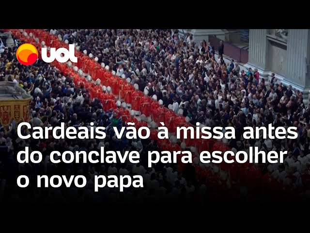 Conclave: 1º dia começa com missa para 'convocar Espírito Santo'