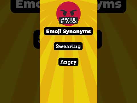 Emoji Vocabulary: 🤬 Face with Symbols on Mouth Synonyms