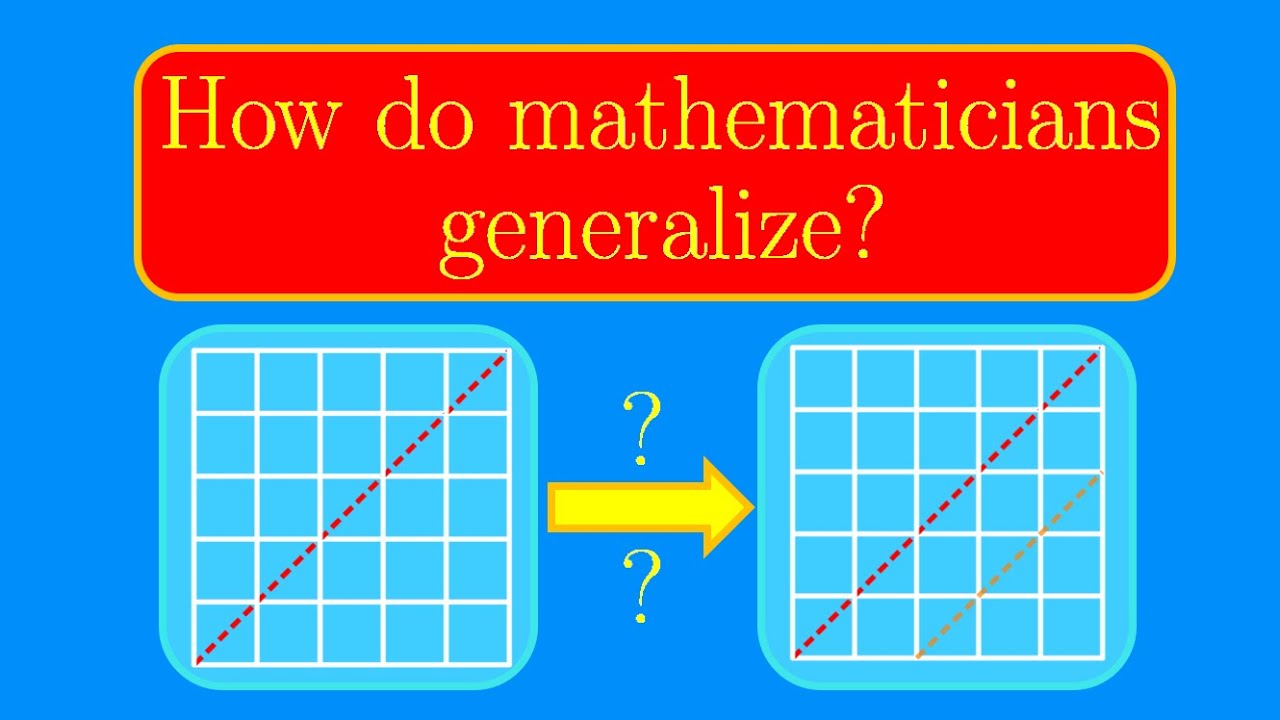 The art of generalization in Mathematics | DDC #4