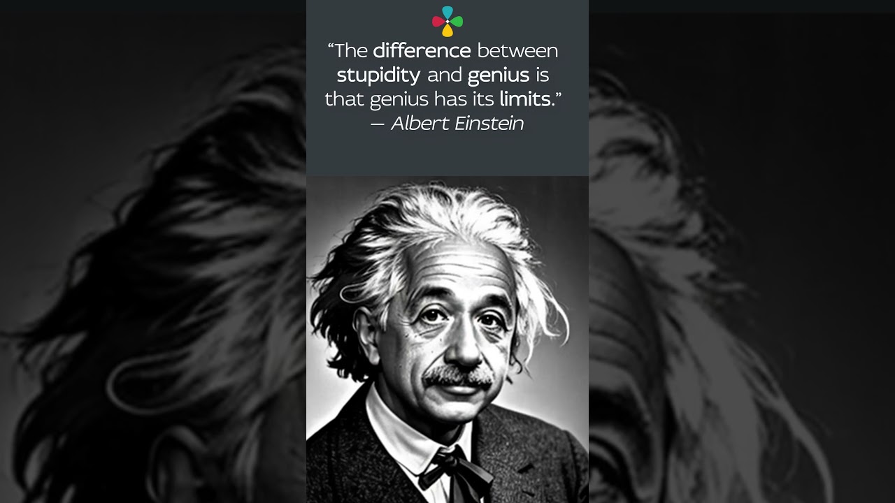“ The difference between stupidity and genius is ... ” #alberteinstein #quotes