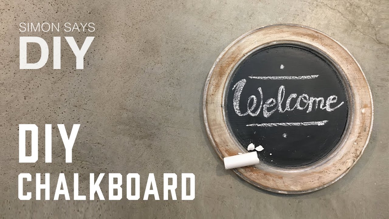DIY Chalkboard Sign
