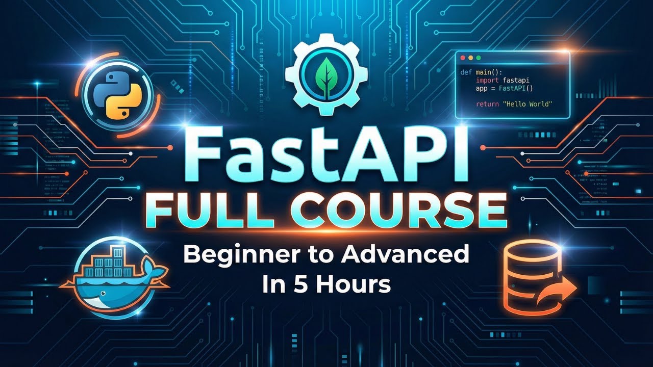 Complete FastAPI in 5 Hours — Full CRUD, MySQL Database, Auth & Docker (Beginner to Advanced)