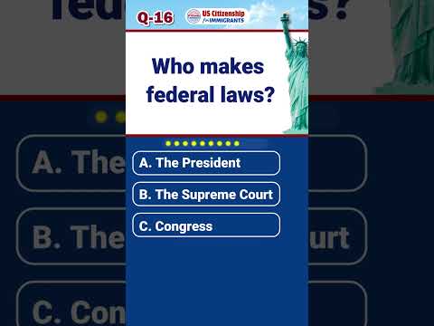 Civics Quiz (Q-16) U.S. Citizenship Test 2025 Questions and Answers #shorts #civicsquiz #ciudadanĂa