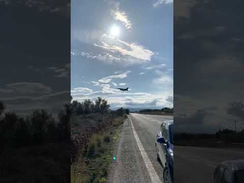 Greek F-35 Jet Lands at Chania Airport in Crete