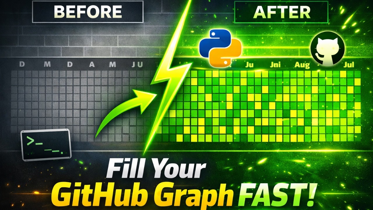GitHub Contributions Hack | 2-Minute Trick to Fill Graph FAST