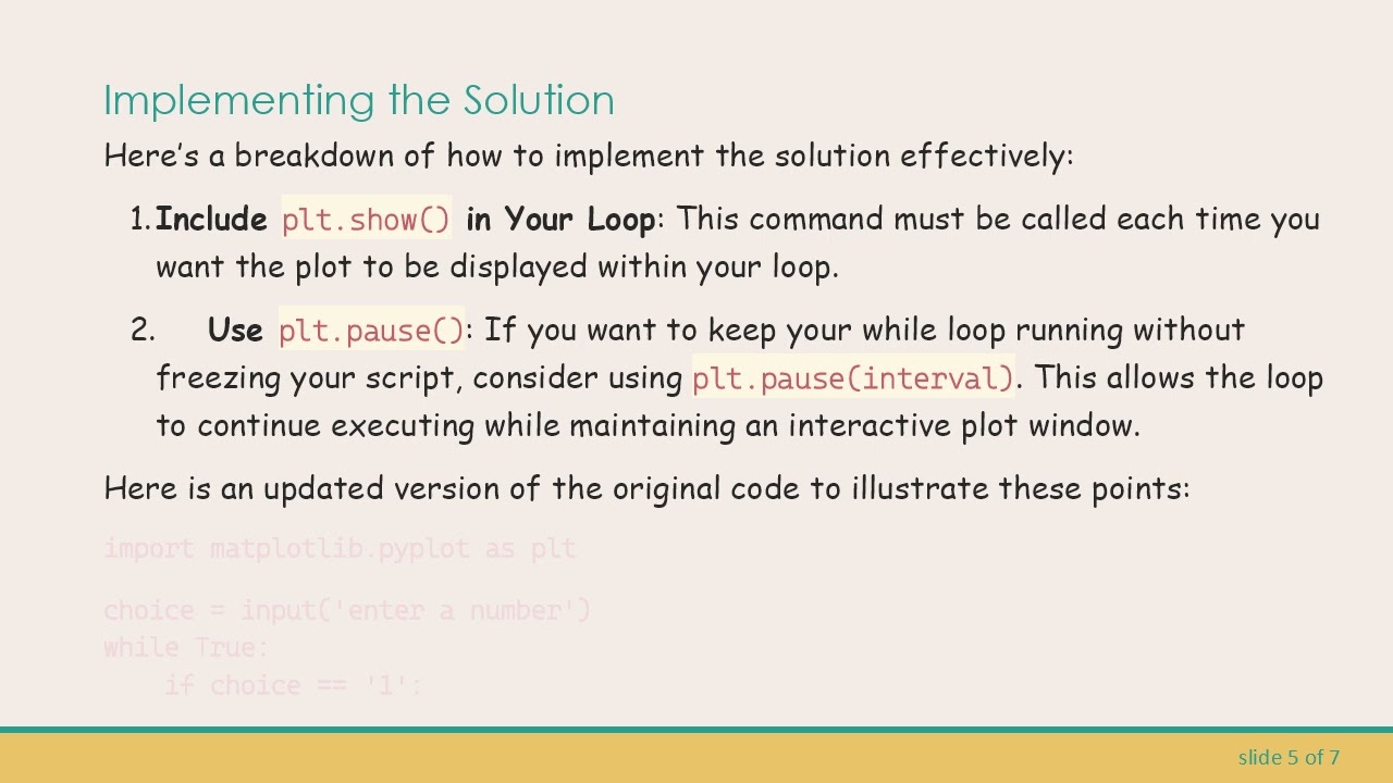 Resolving Graph Plotting Issues in Python's While Loop