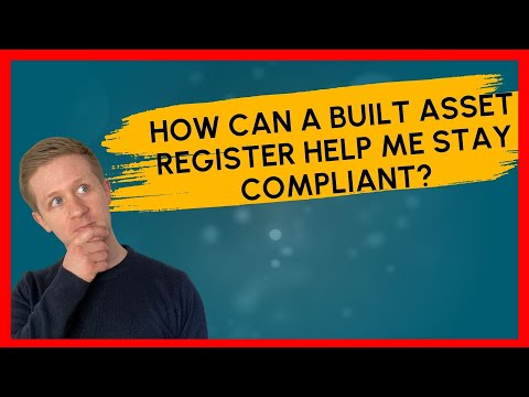 What is a built asset register for building maintenance?